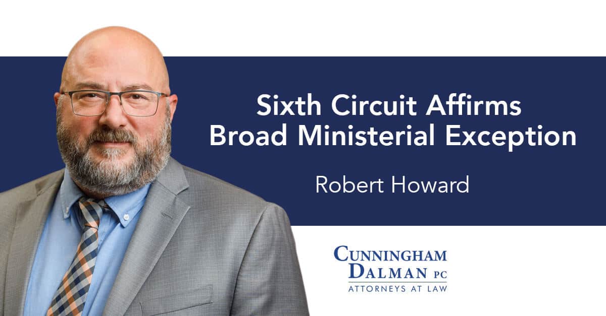 Court Affirms Ministerial Exception in Religious Employment