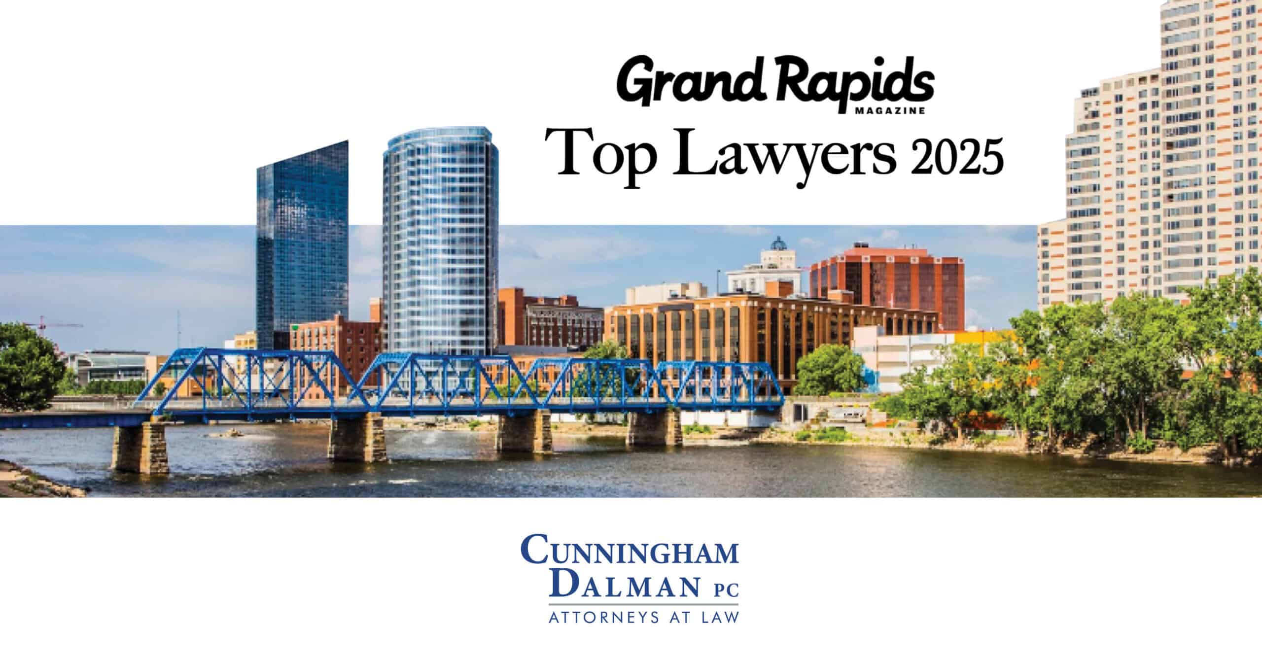 Cunningham Dalman Attorneys Named Grand Rapids Top Lawyers 2025